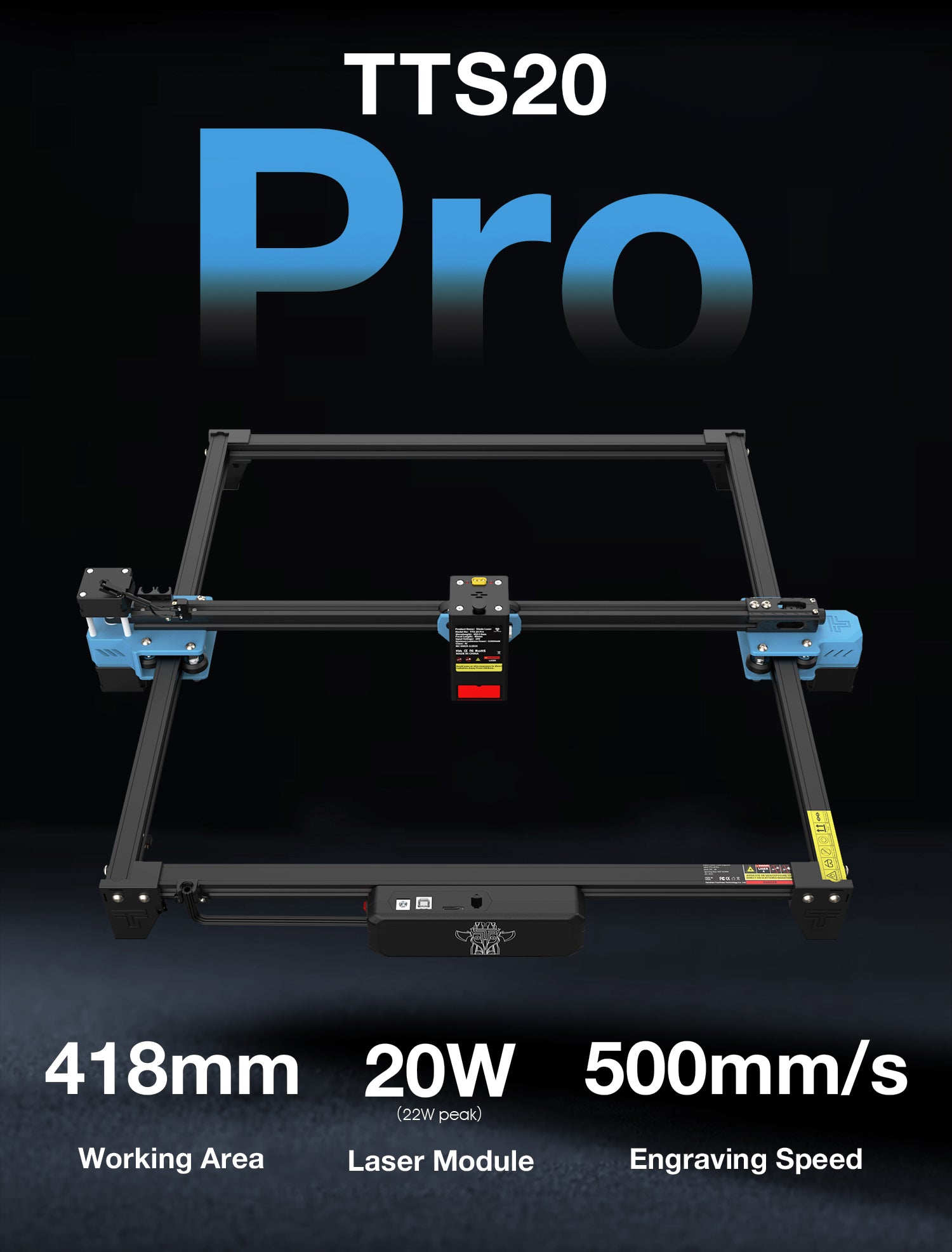 Two Trees TTS Pro 20w Laser Engraver | 3D Gadgets Malaysia